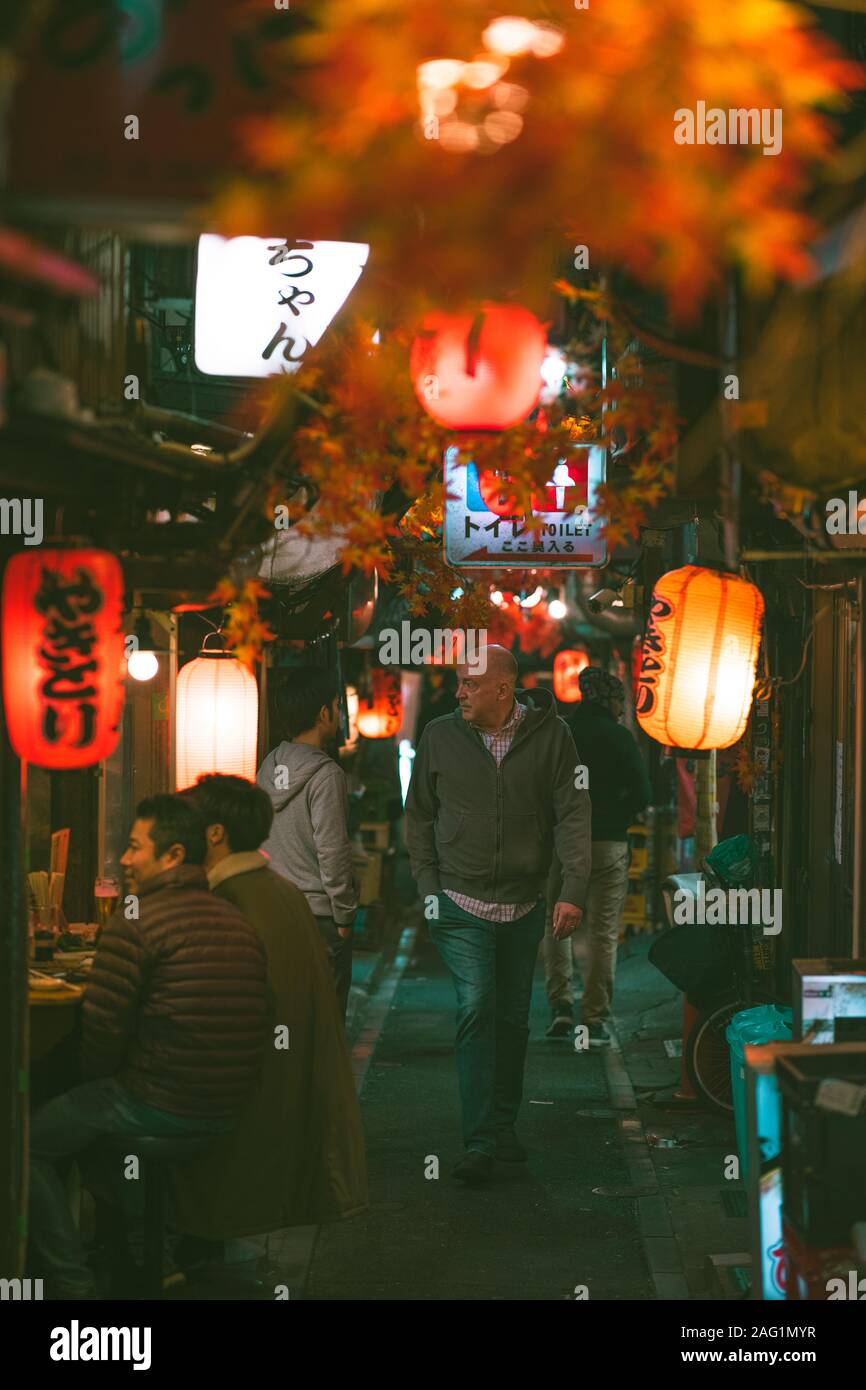 memory lane in Shinjuku Tokyo Japan Stock Photo - Alamy