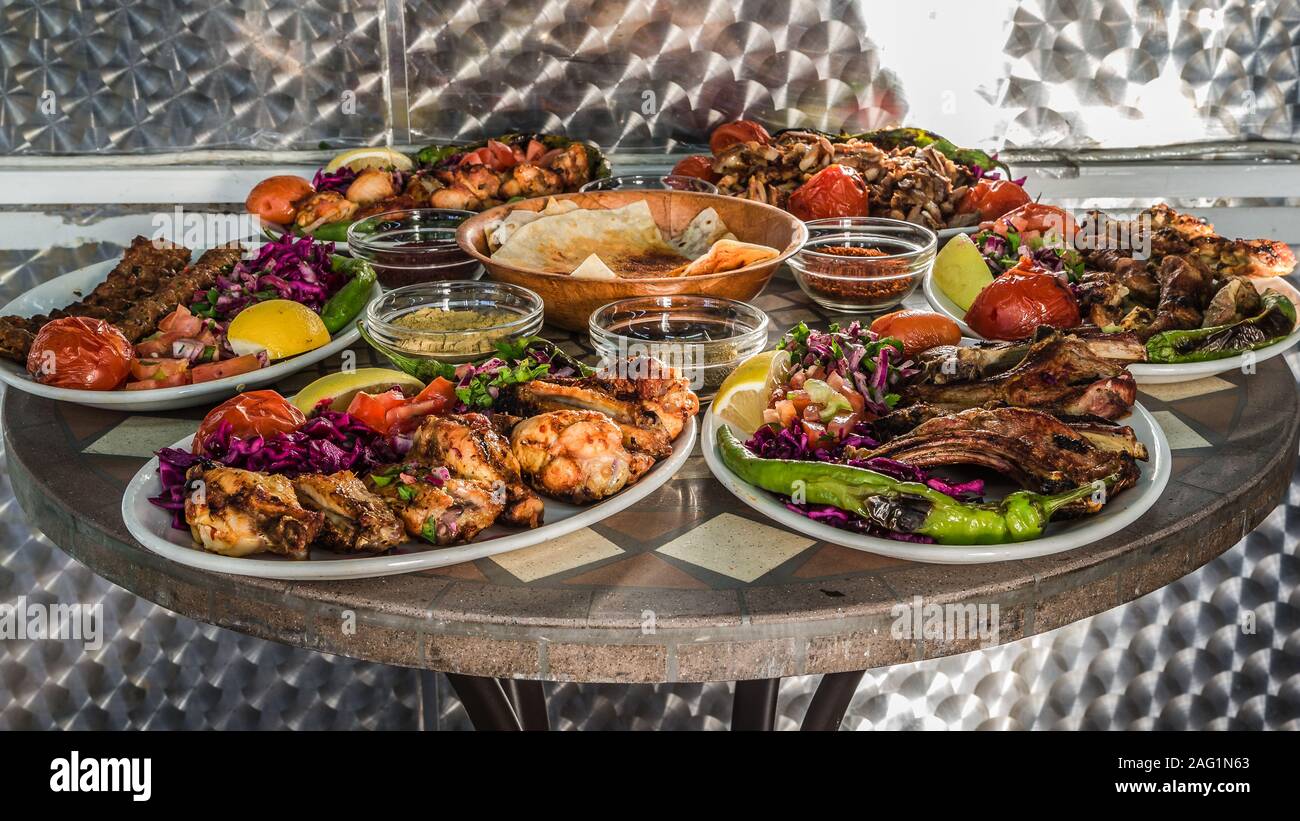 An assortment of meat dishes Stock Photo - Alamy
