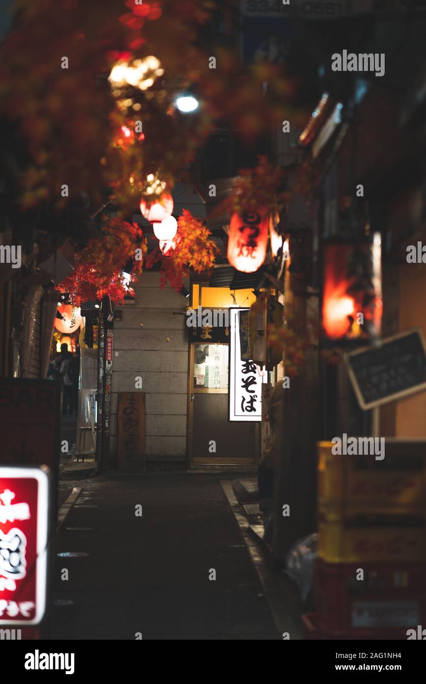 memory lane in Shinjuku Tokyo Japan, locals are always here in many of ...