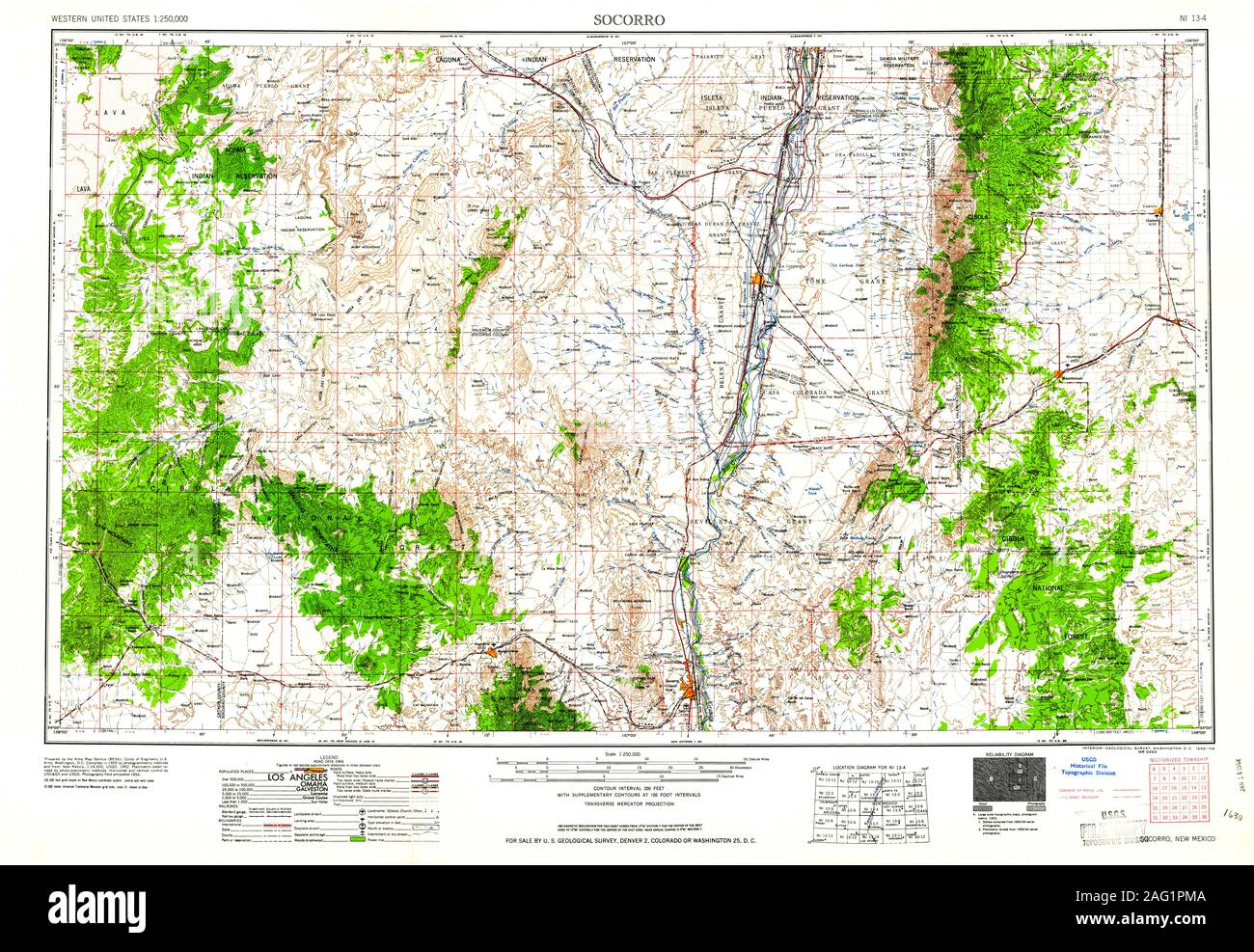 Socorro map hi-res stock photography and images - Alamy
