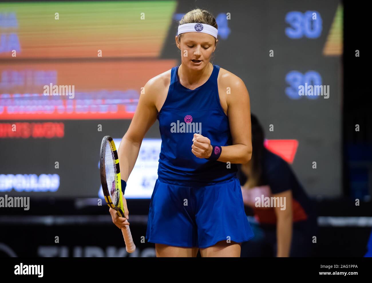 Anna Zaja of Germany in action during the first qualifications round at ...