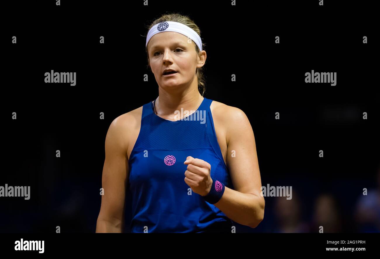 Anna Zaja of Germany in action during the first qualifications round at ...