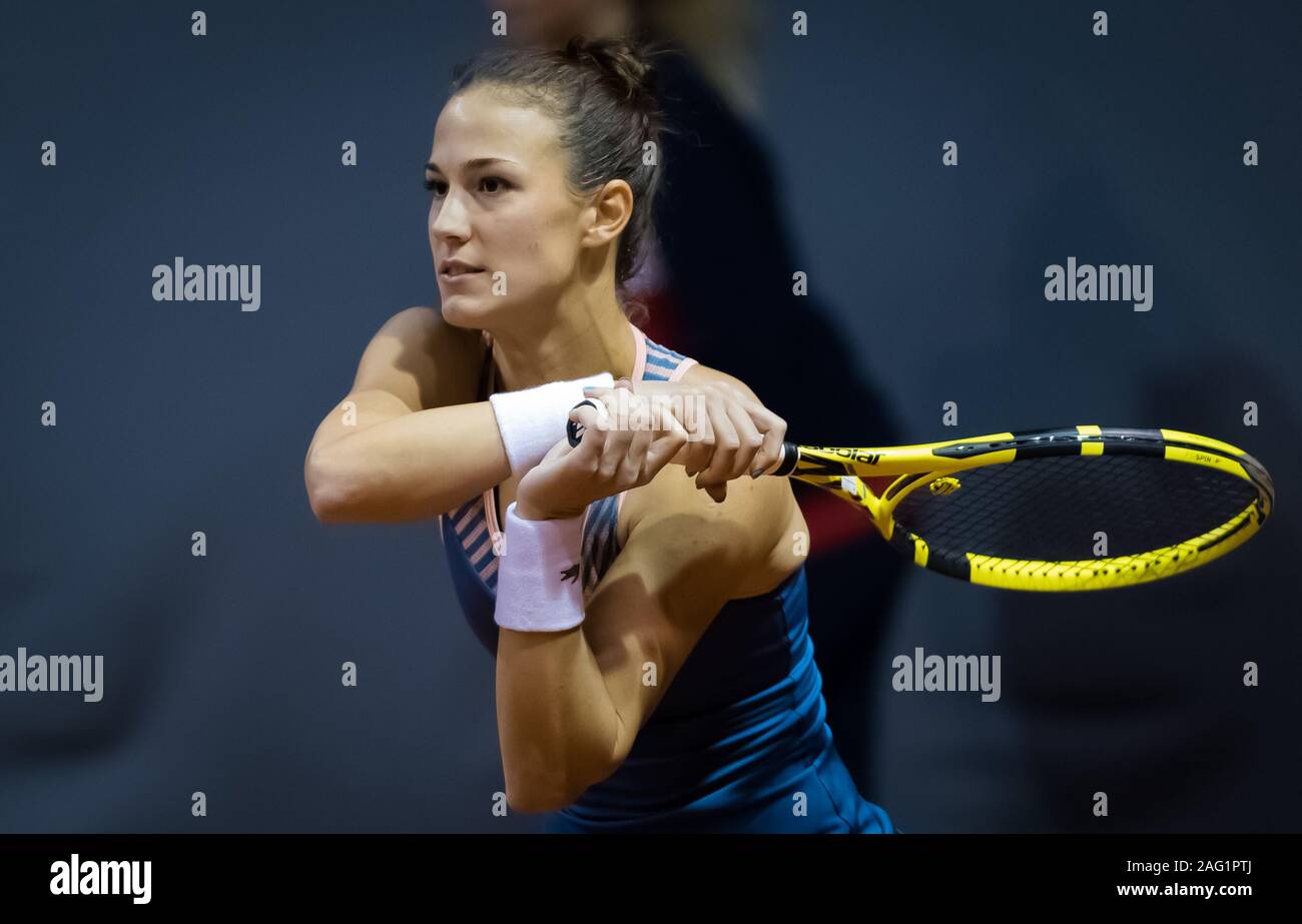 Bernarda Pera of the United States in action during the first ...