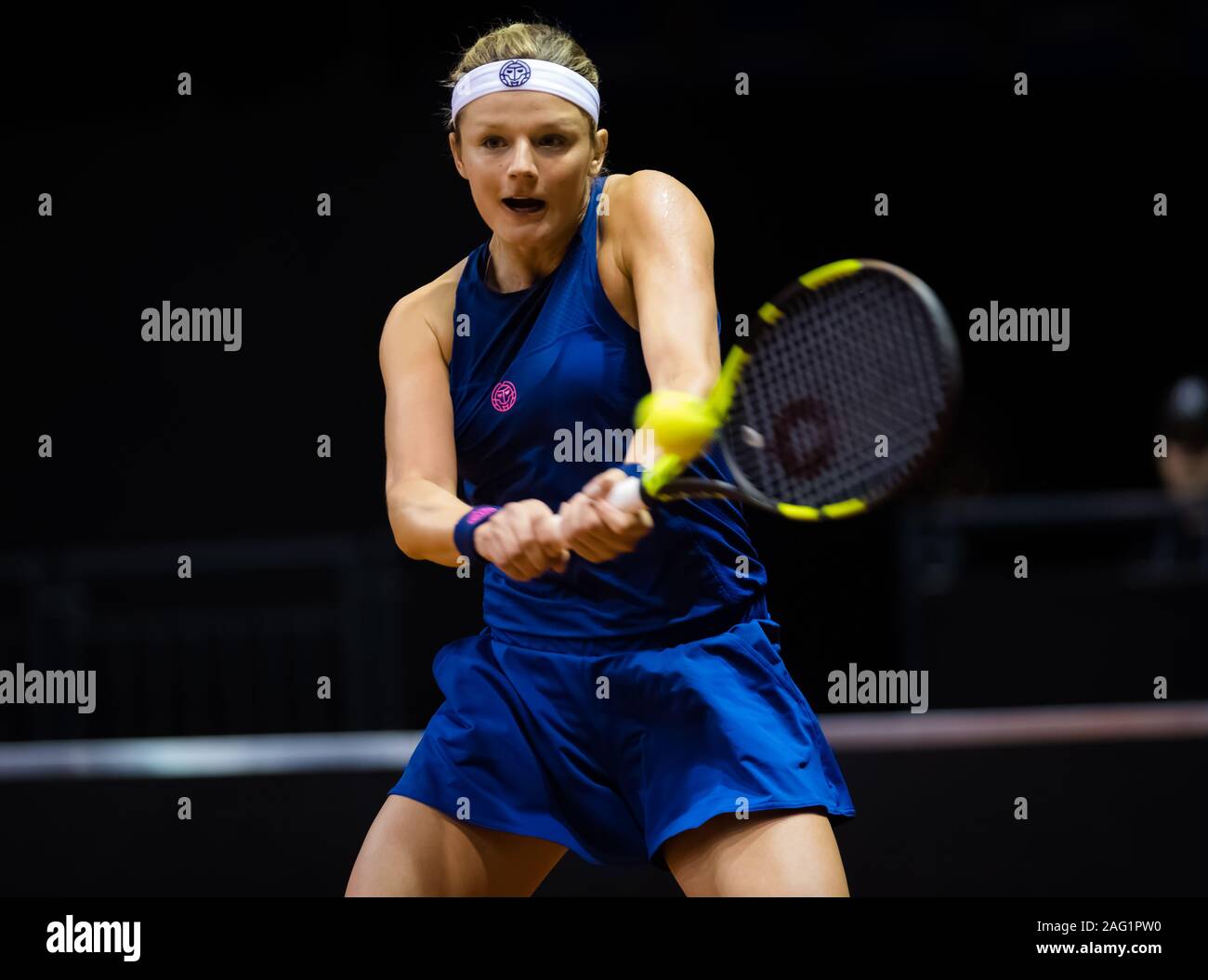 Anna Zaja of Germany in action during the first qualifications round at ...