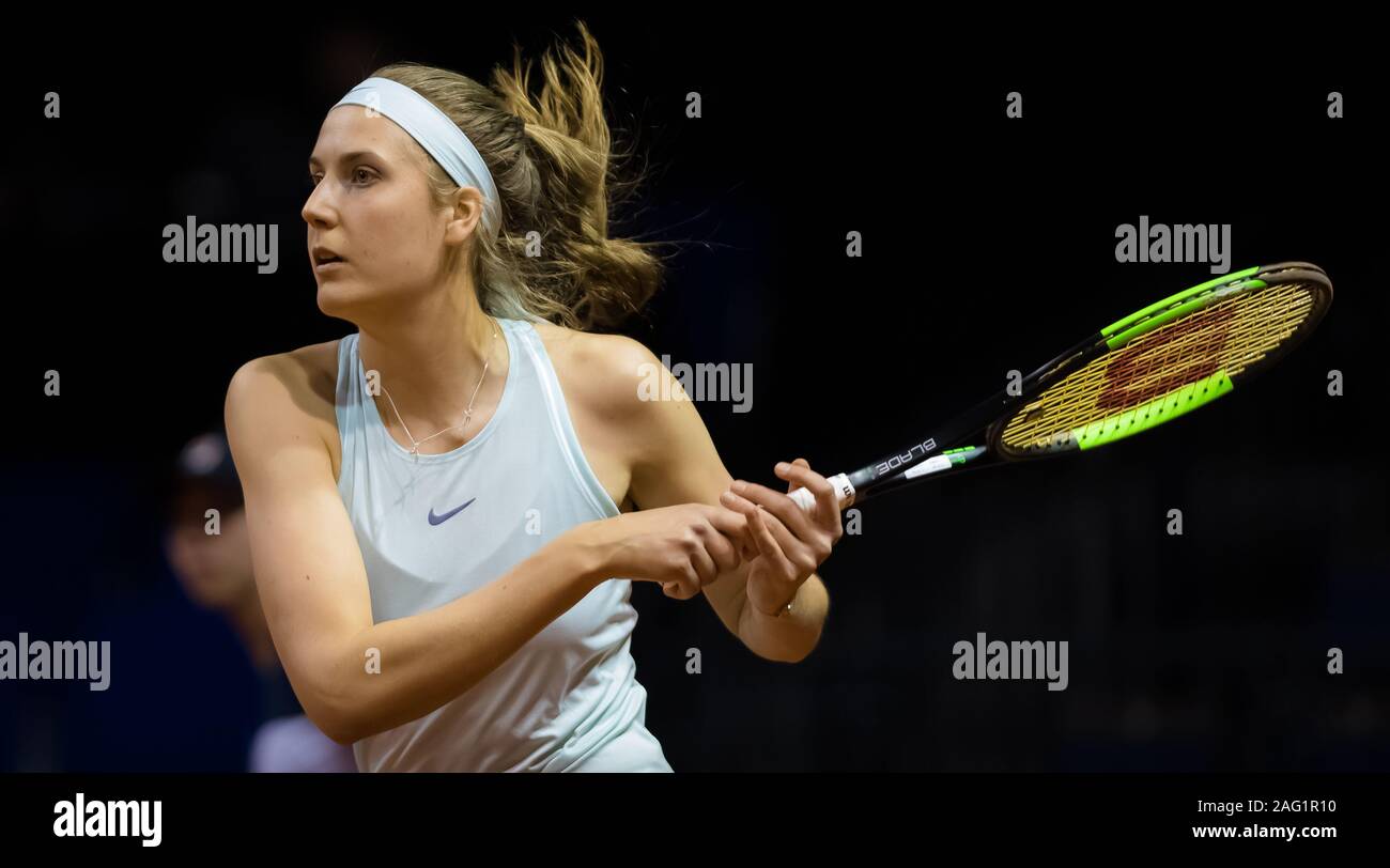 Antonia Lottner of Germany in action during the first qualifications ...