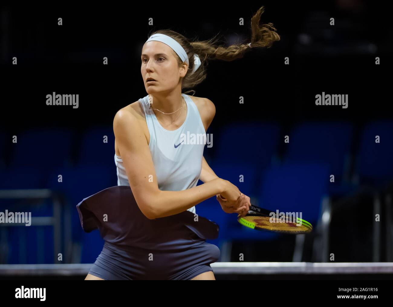 Antonia Lottner of Germany in action during the first qualifications ...