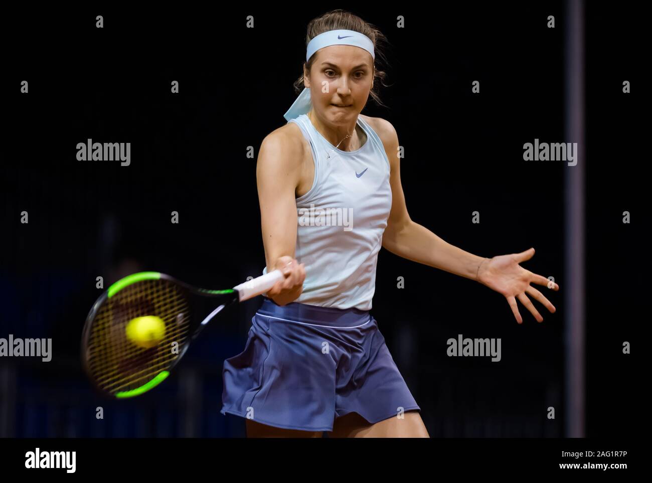 Antonia Lottner of Germany in action during the first qualifications ...