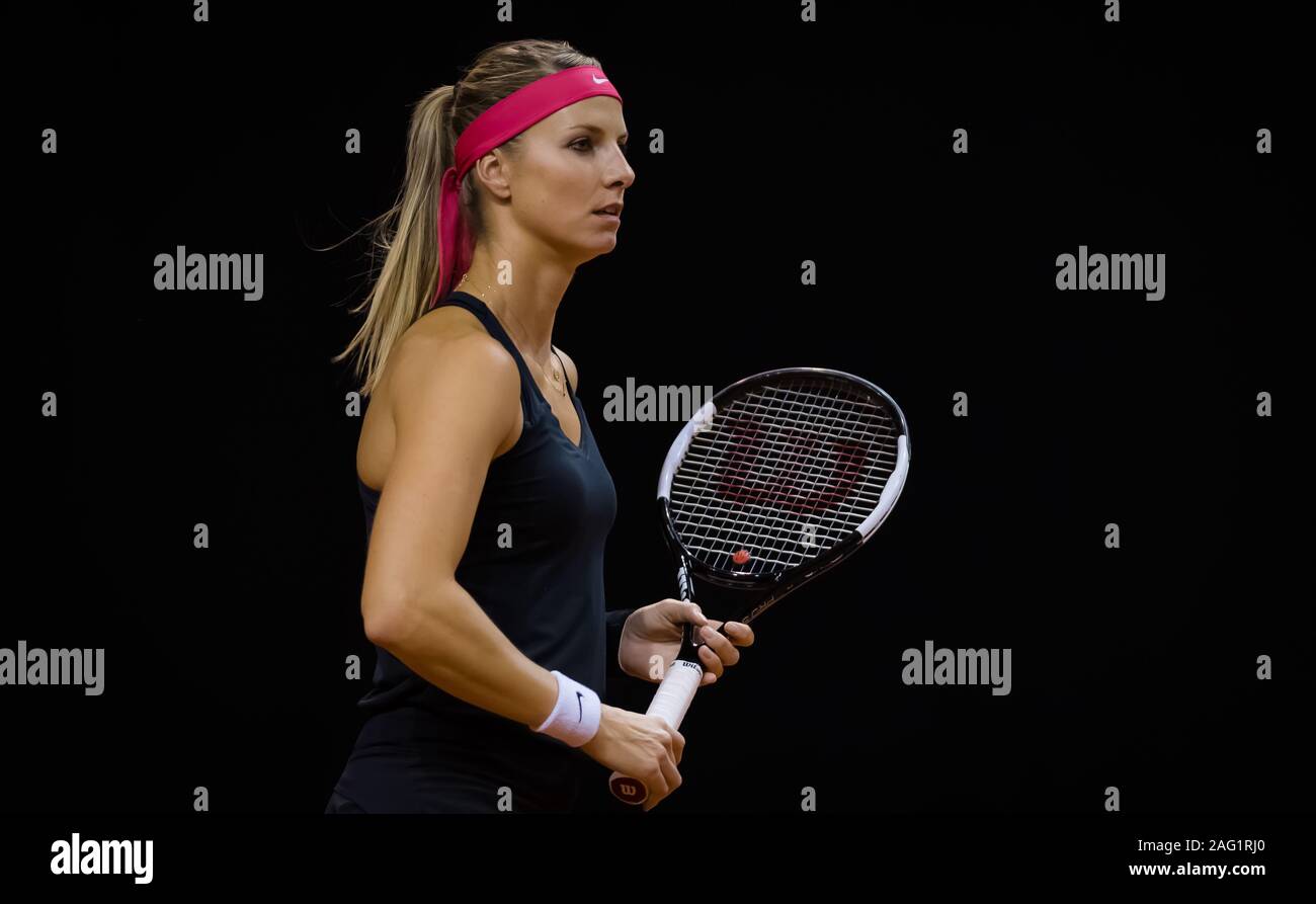 Mandy Minella of Luxembourg in action during the first qualifications ...
