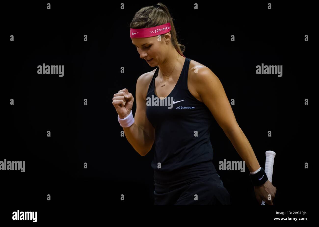 Mandy Minella of Luxembourg in action during the first qualifications ...