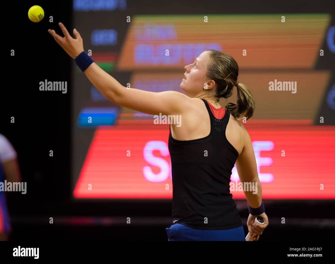 Lena Rueffer of Germany in action during the first qualifications round at the 2019 Porsche ...