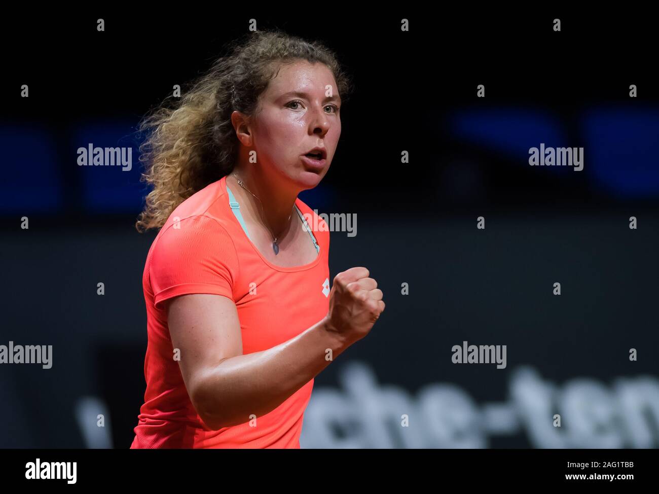Anna-Lena Friedsam of Germany in action during the first qualifications ...