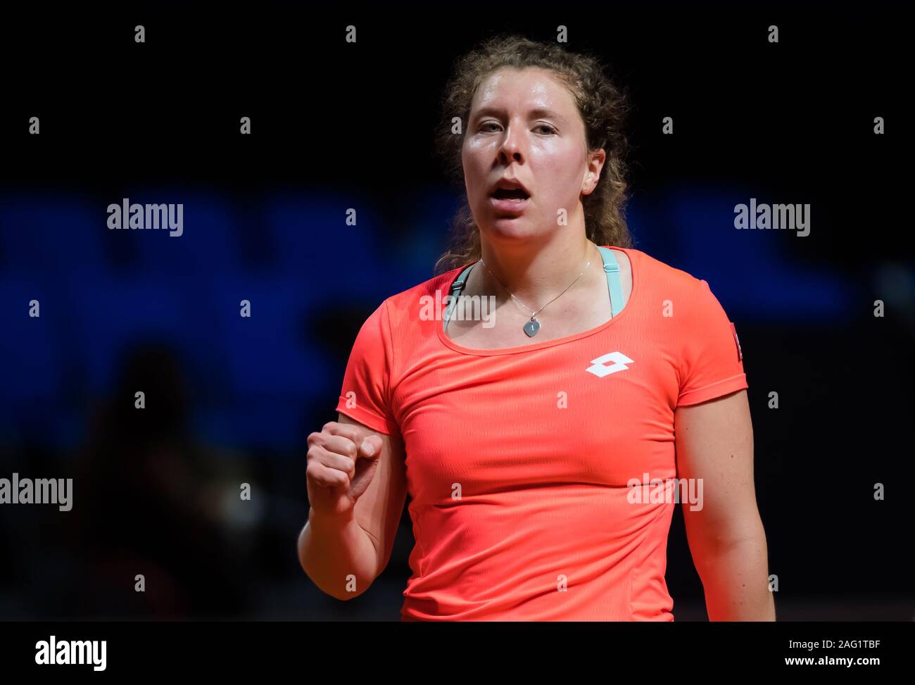 Anna-Lena Friedsam of Germany in action during the first qualifications ...