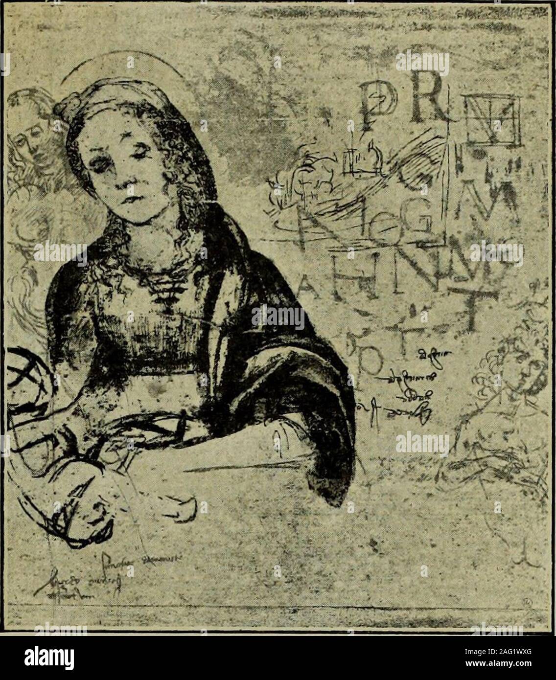 Da vinci drawings landscape hi-res stock photography and images - Alamy