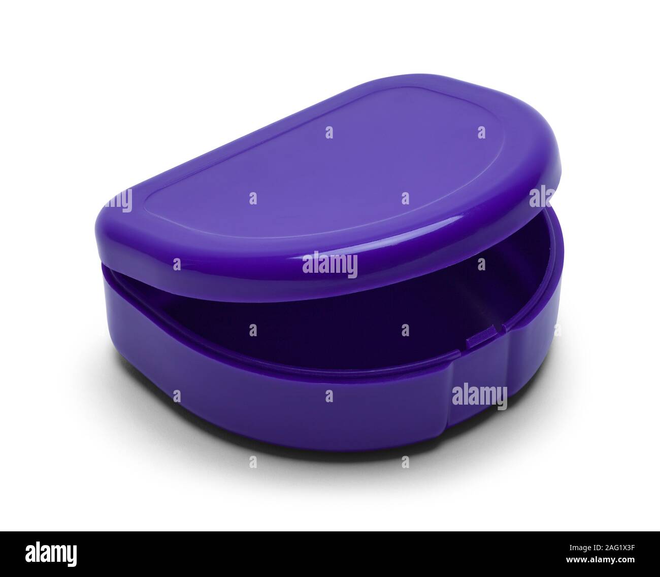 Plastic Retainer Case Isolated on White Background Stock Photo - Alamy