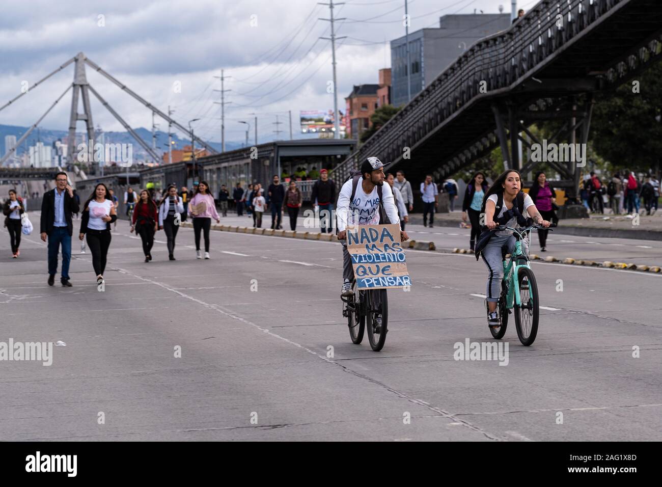 Bicycle protest hi-res stock photography and images - Alamy