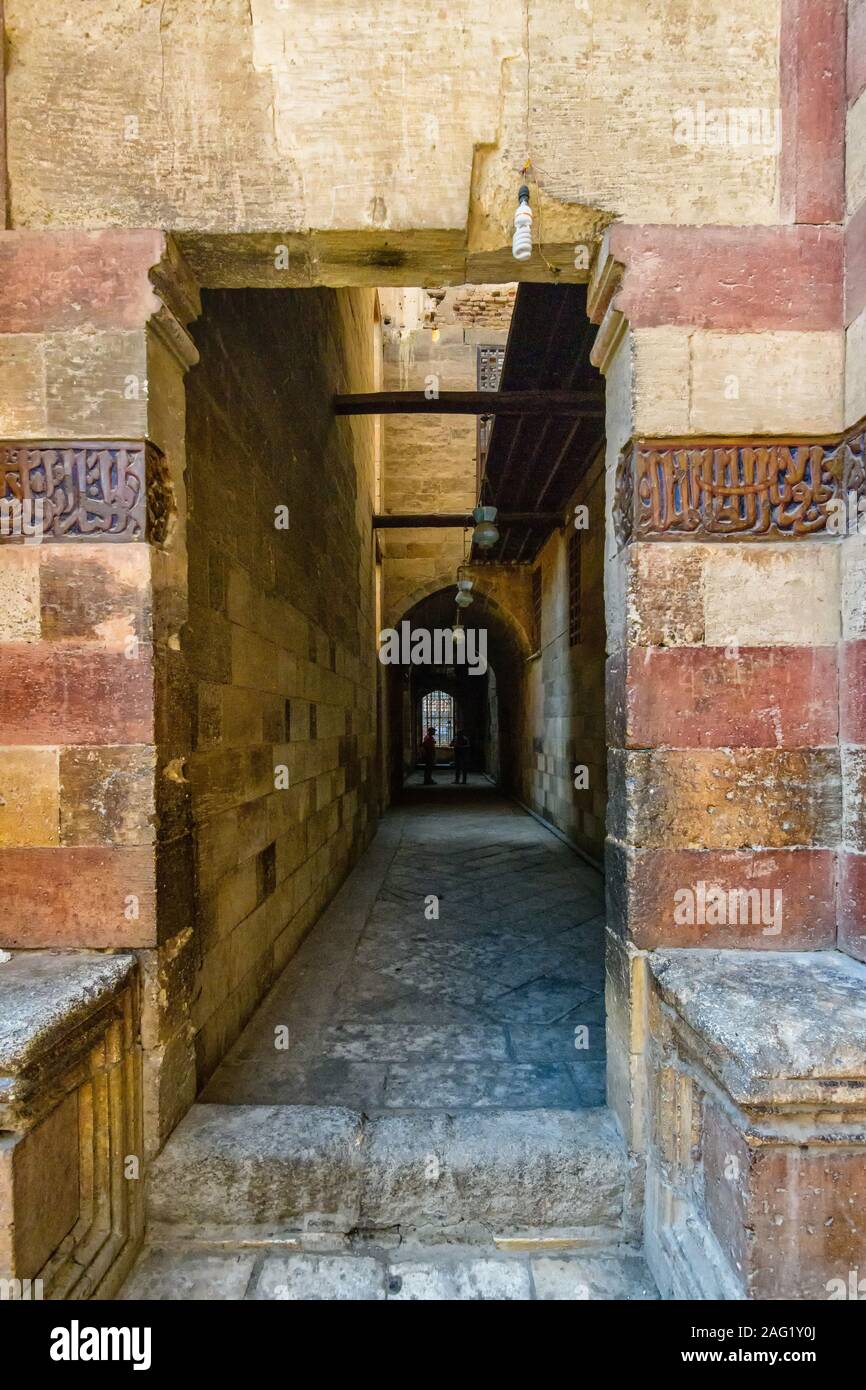 Ongoing restoration work of a Mosque in the City of the Dead, Cairo ...