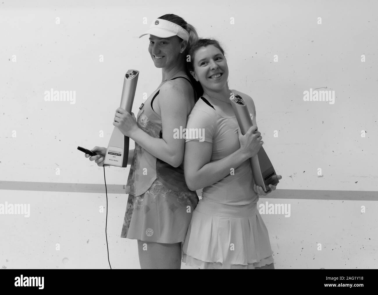 Mona Bartel & Anna-Lena Friedsam of Germany in the photo box after ...