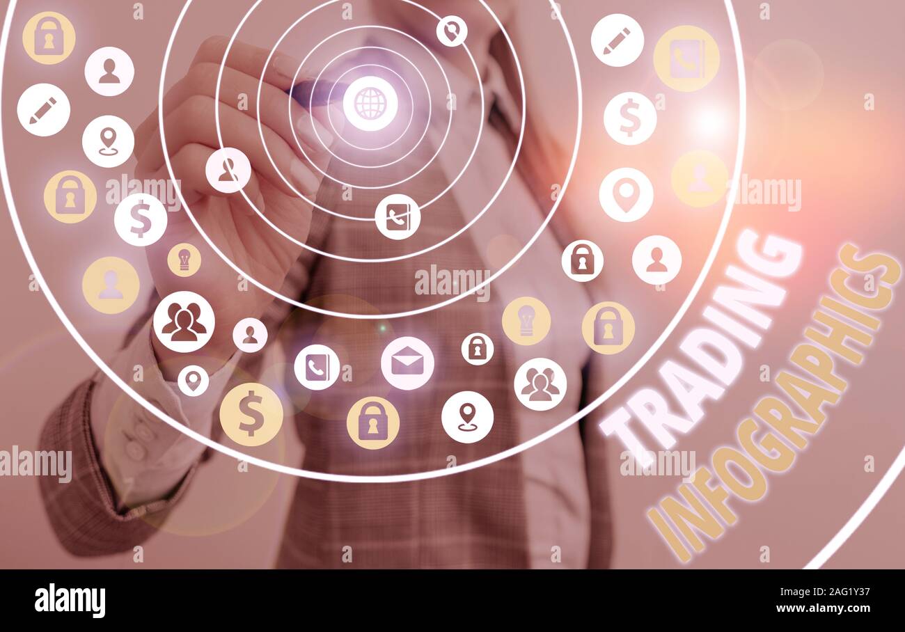 Word writing text Trading Infographics. Business photo showcasing ...