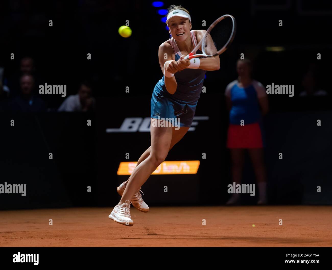 Anett Kontaveit of Estonia in action during the final of the 2019 ...