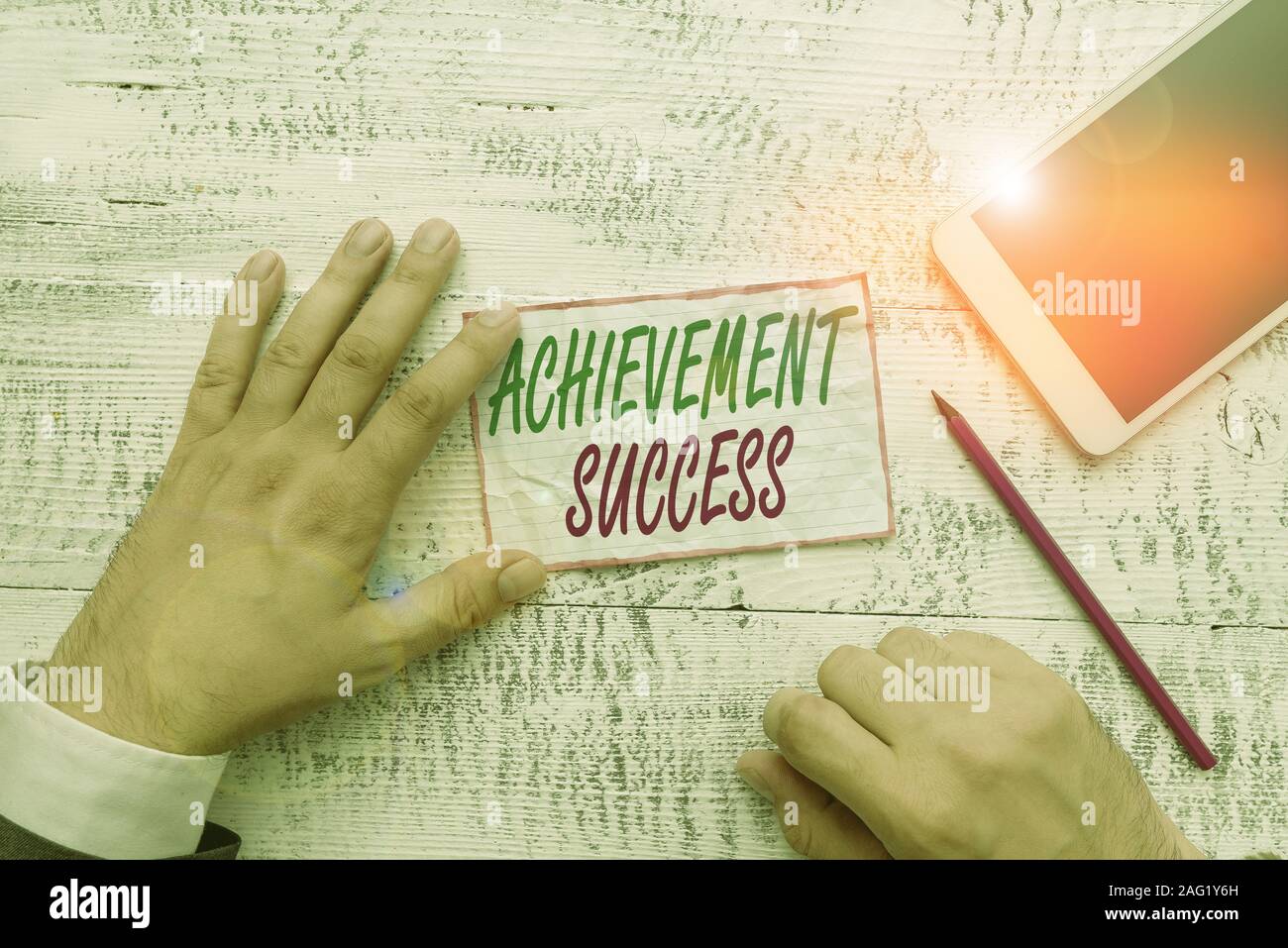 Conceptual hand writing showing Achievement Success. Concept meaning ...