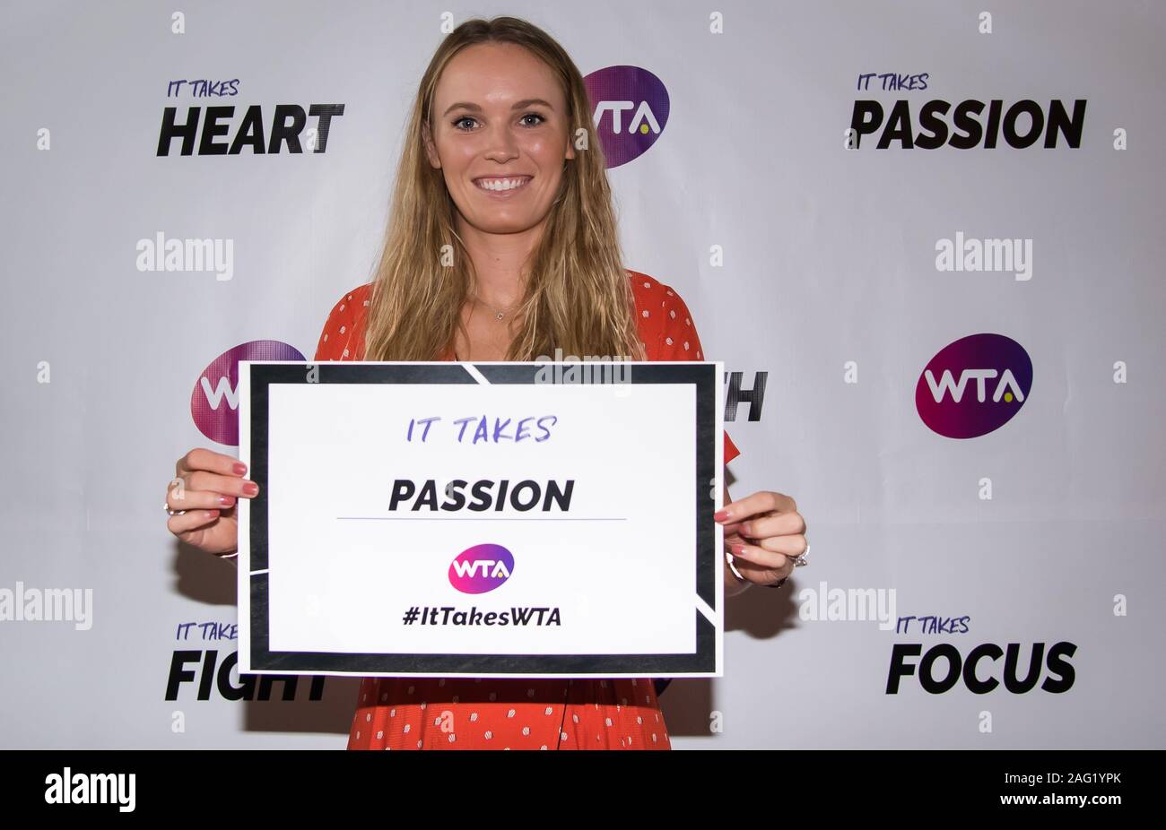 Tennis players caroline wozniacki denmark hi-res stock photography and ...