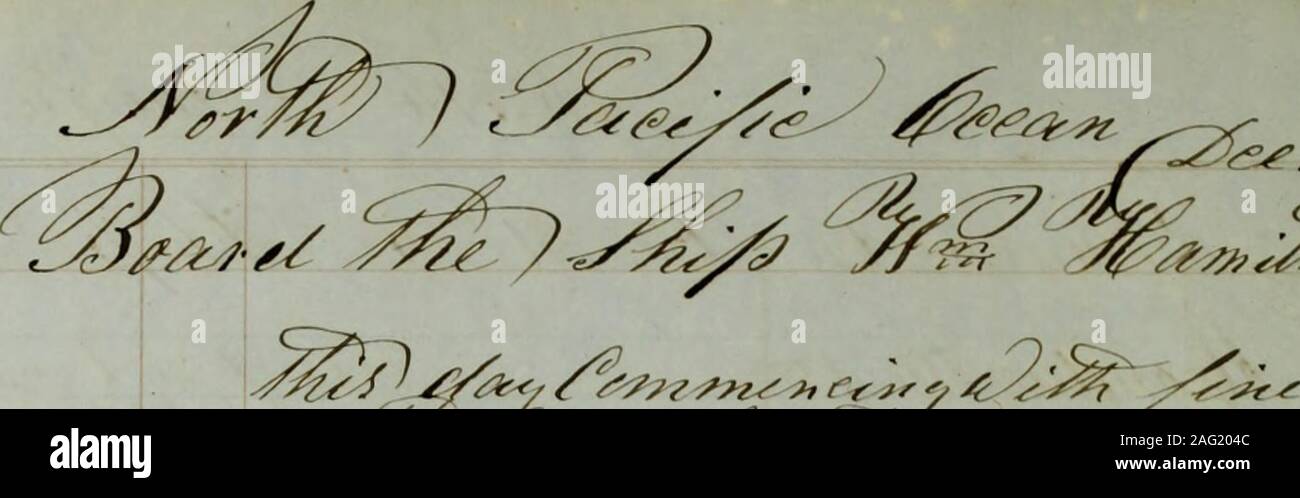 . [Logbook of the William Hamilton (Ship) of New Bedford, mastered by ...