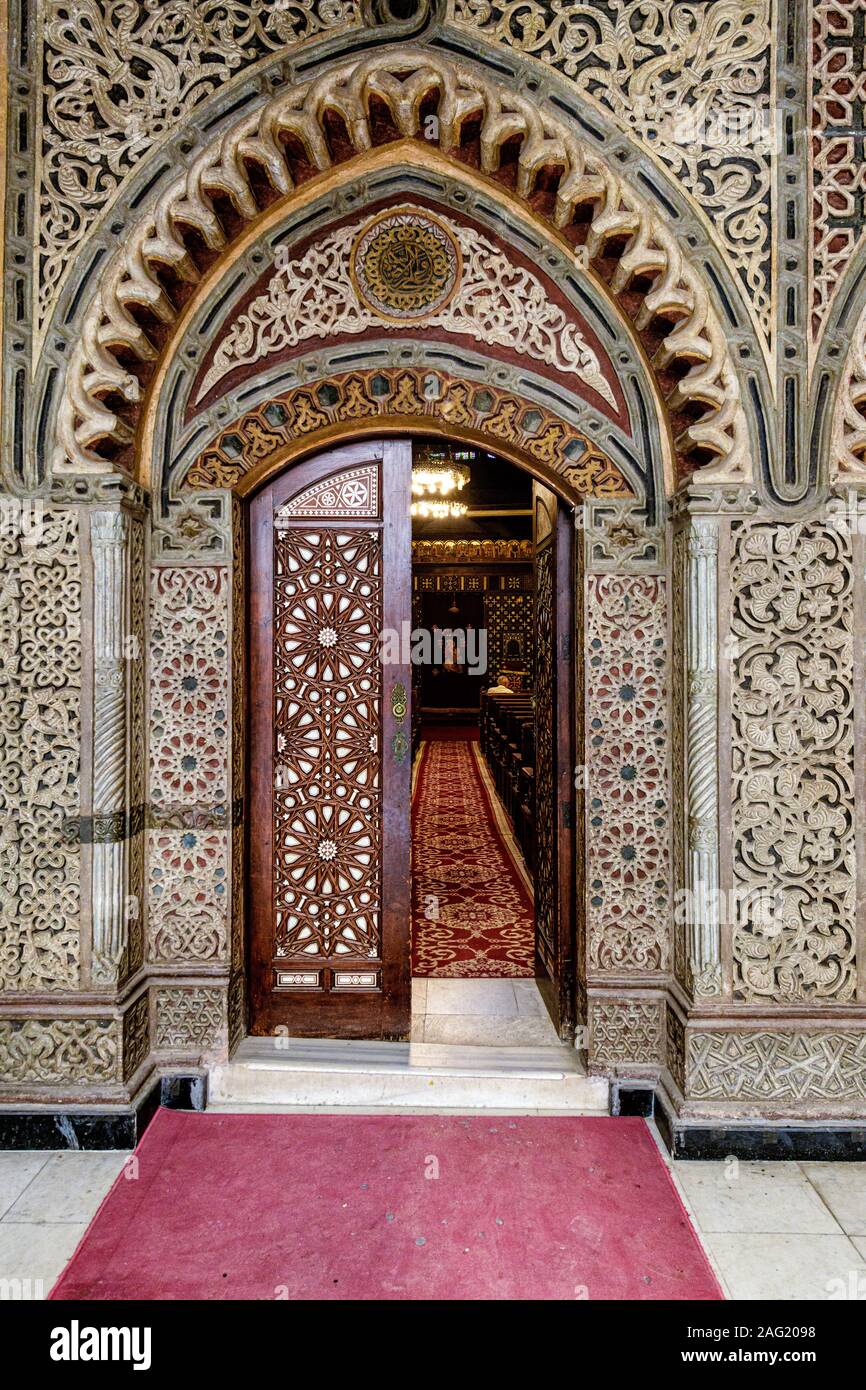 The ornate entrance to the Hanging Church (aka Saint Virgin Mary's ...
