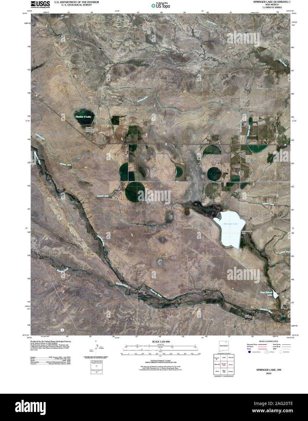 Map of springer new mexico hi-res stock photography and images - Alamy