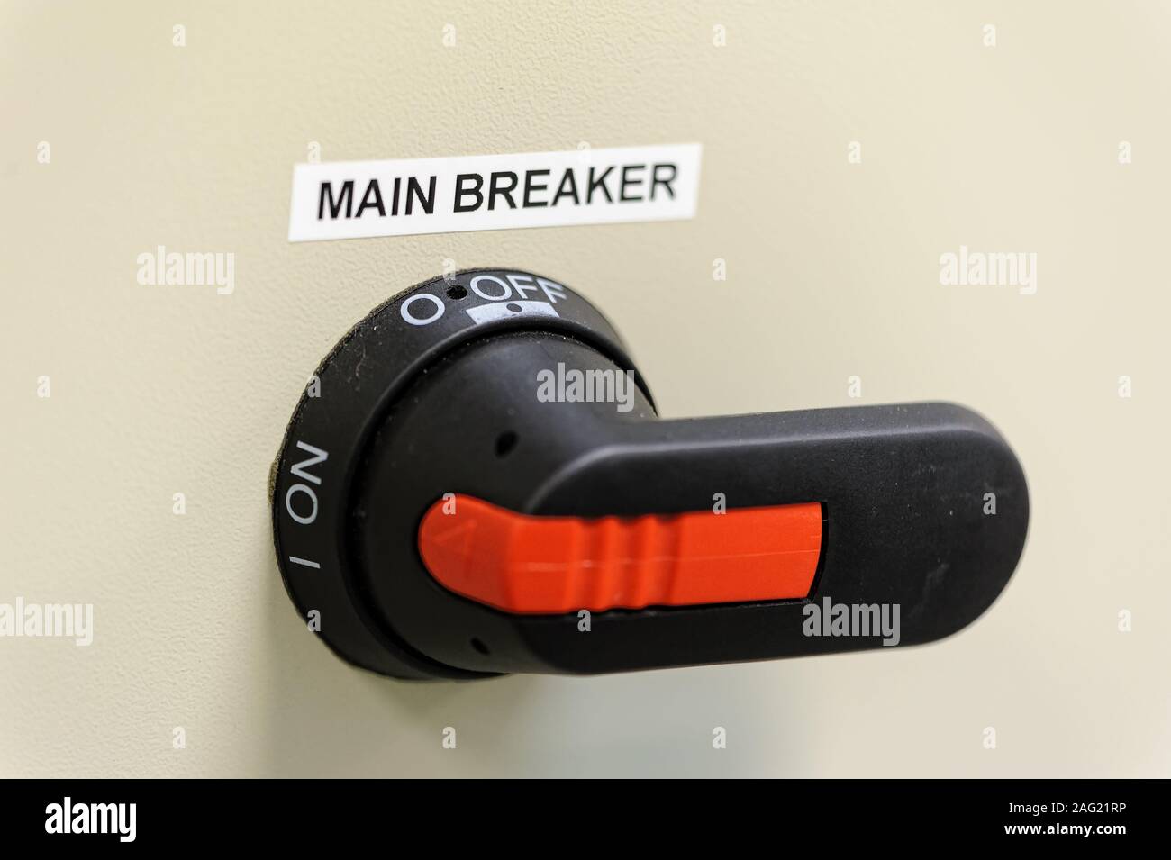 main breaker of control circuit Stock Photo - Alamy