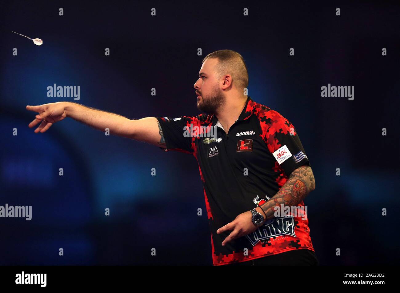 Boris Koltsov in action during day five of the William Hill World ...