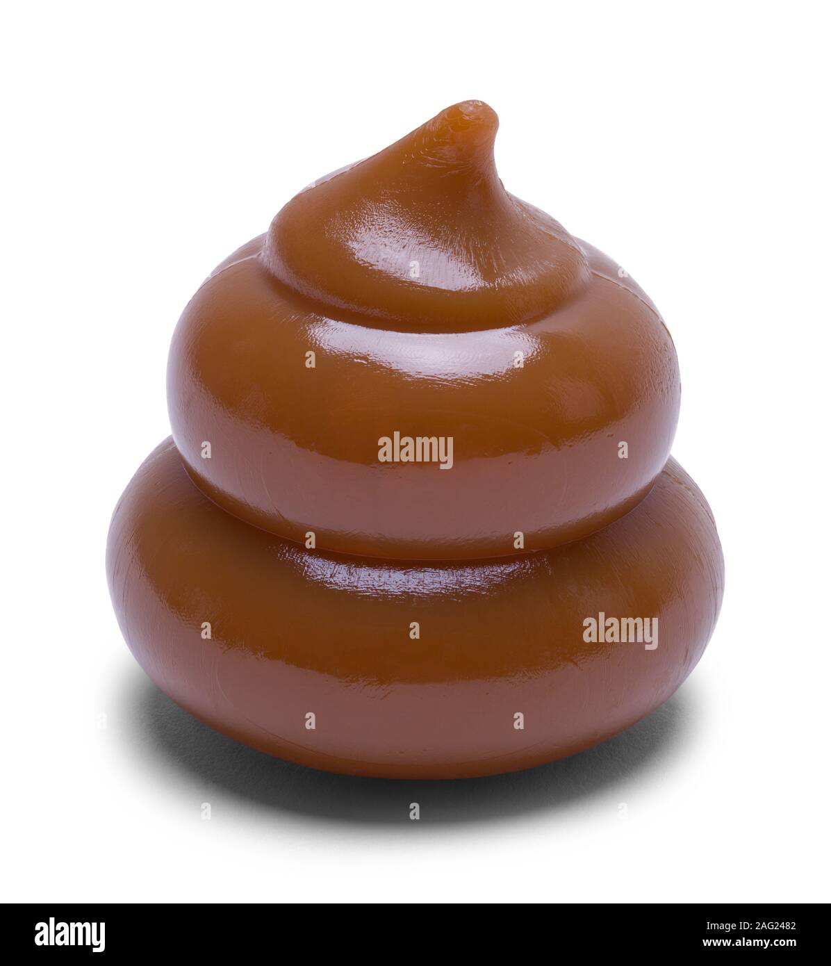 Toy Poop Squirt Isolated on White Background Stock Photo - Alamy