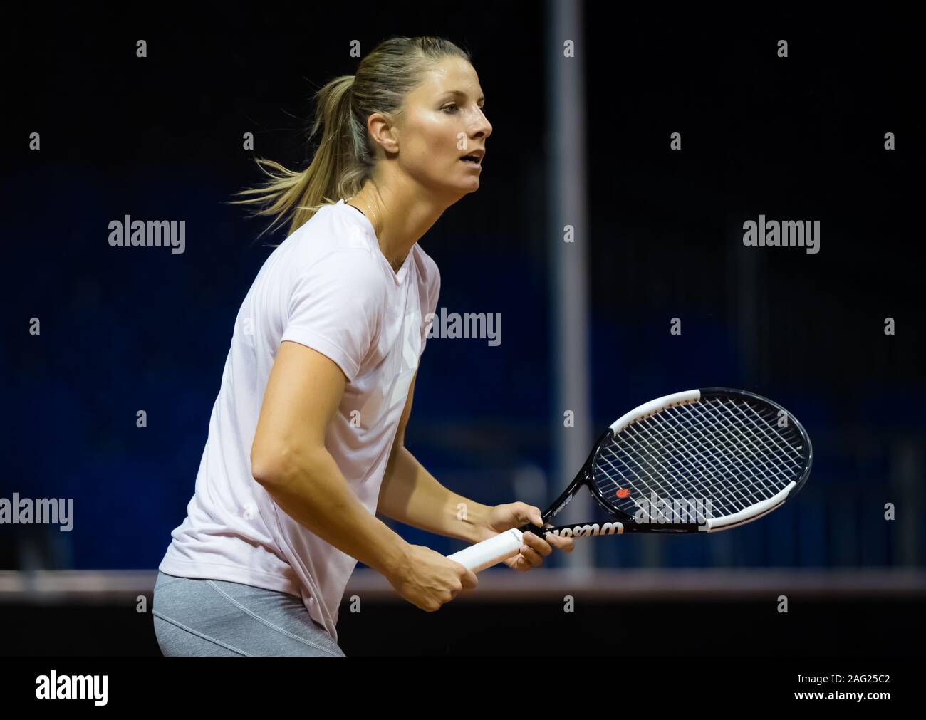 Mandy Minella of Luxxembourg during practice ahead of the 2019 Porsche ...