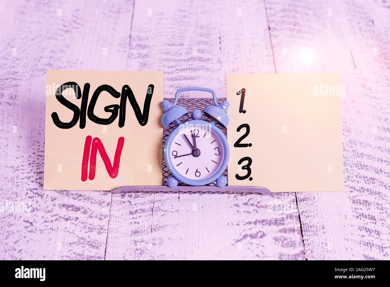 Text sign showing Sign In. Business photo text to write your name on a ...