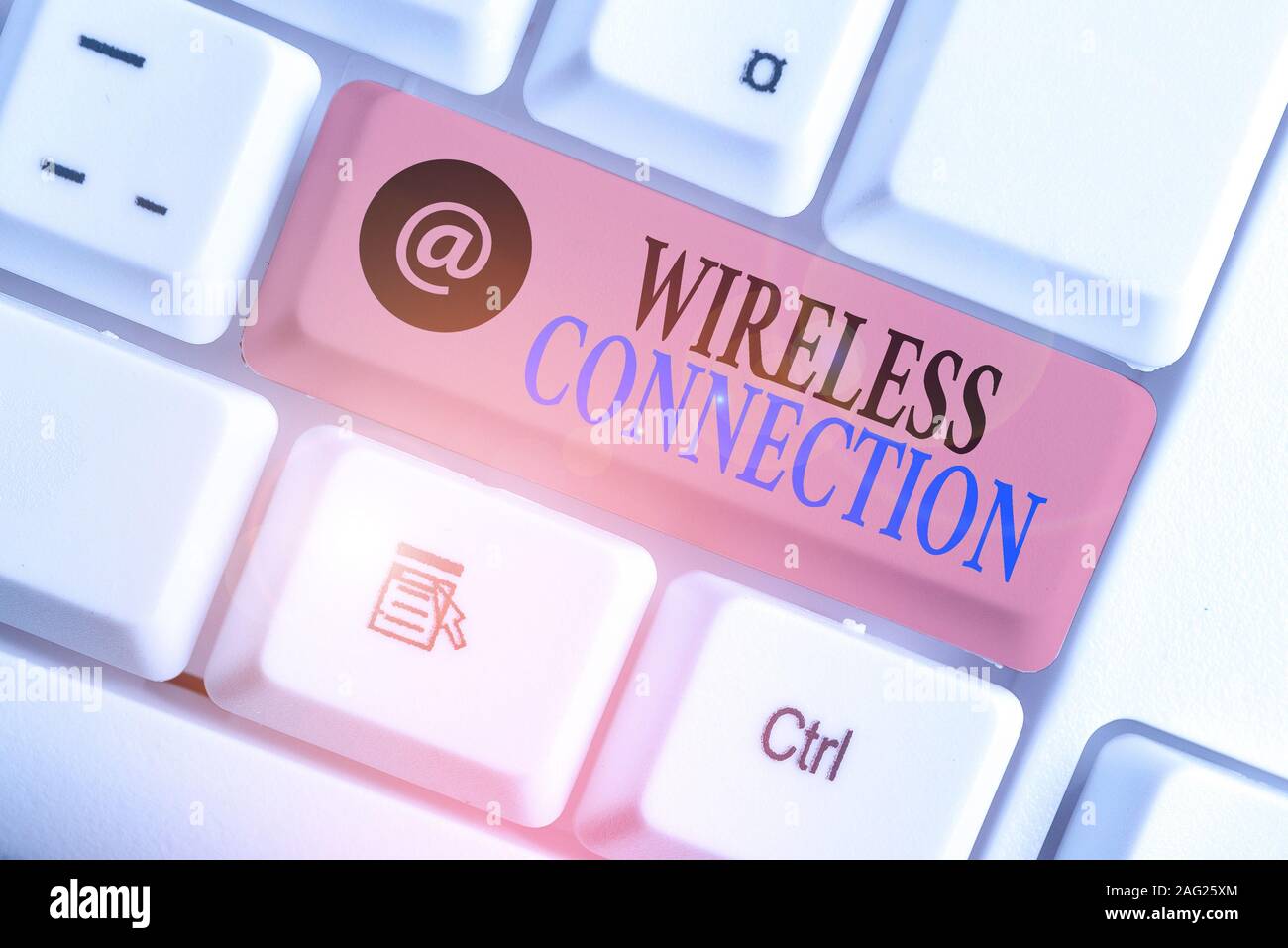 Text sign showing Wireless Connection. Business photo showcasing there ...