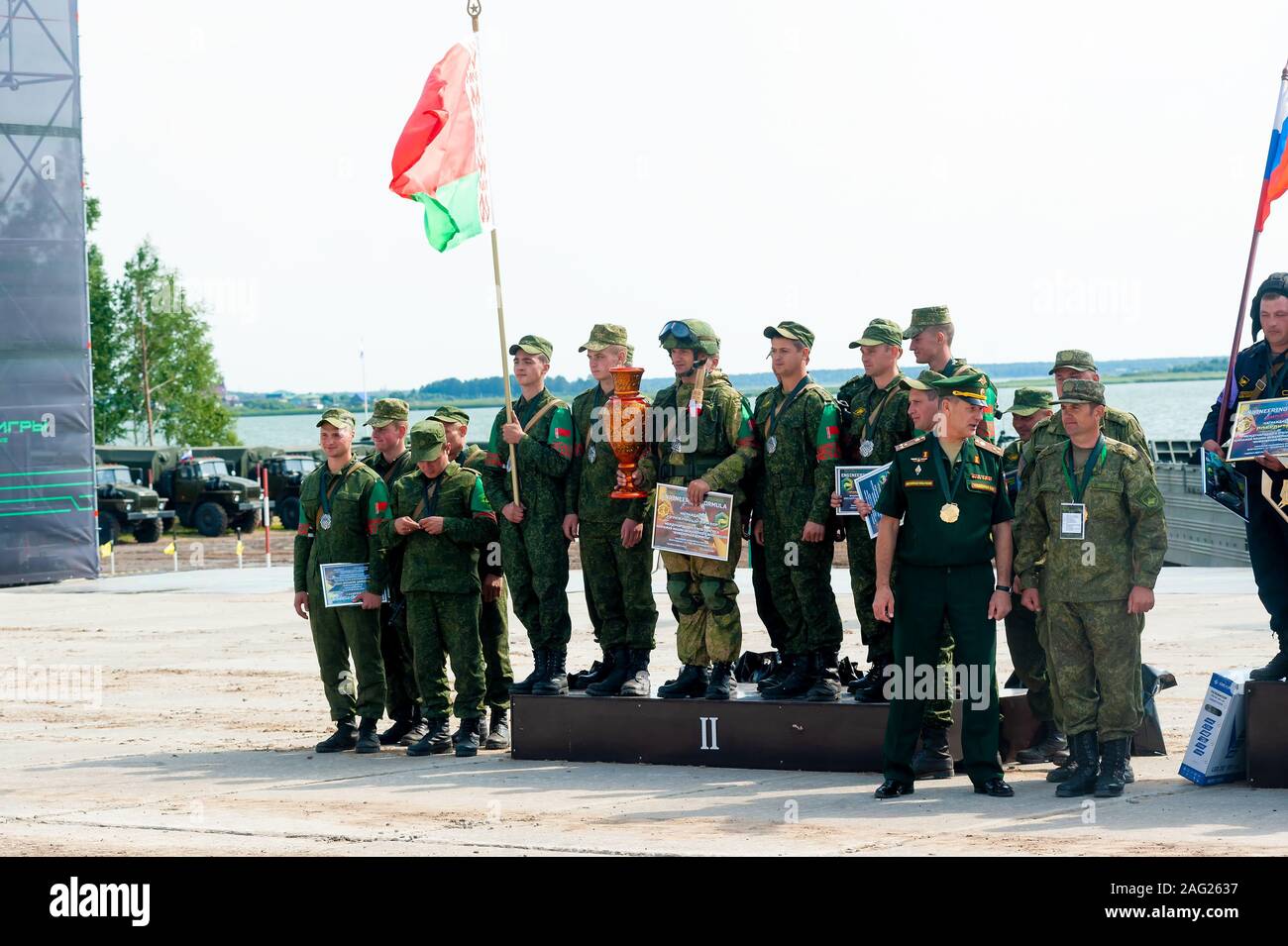 Awards ceremony of winners on Army Games-2019 Stock Photo - Alamy