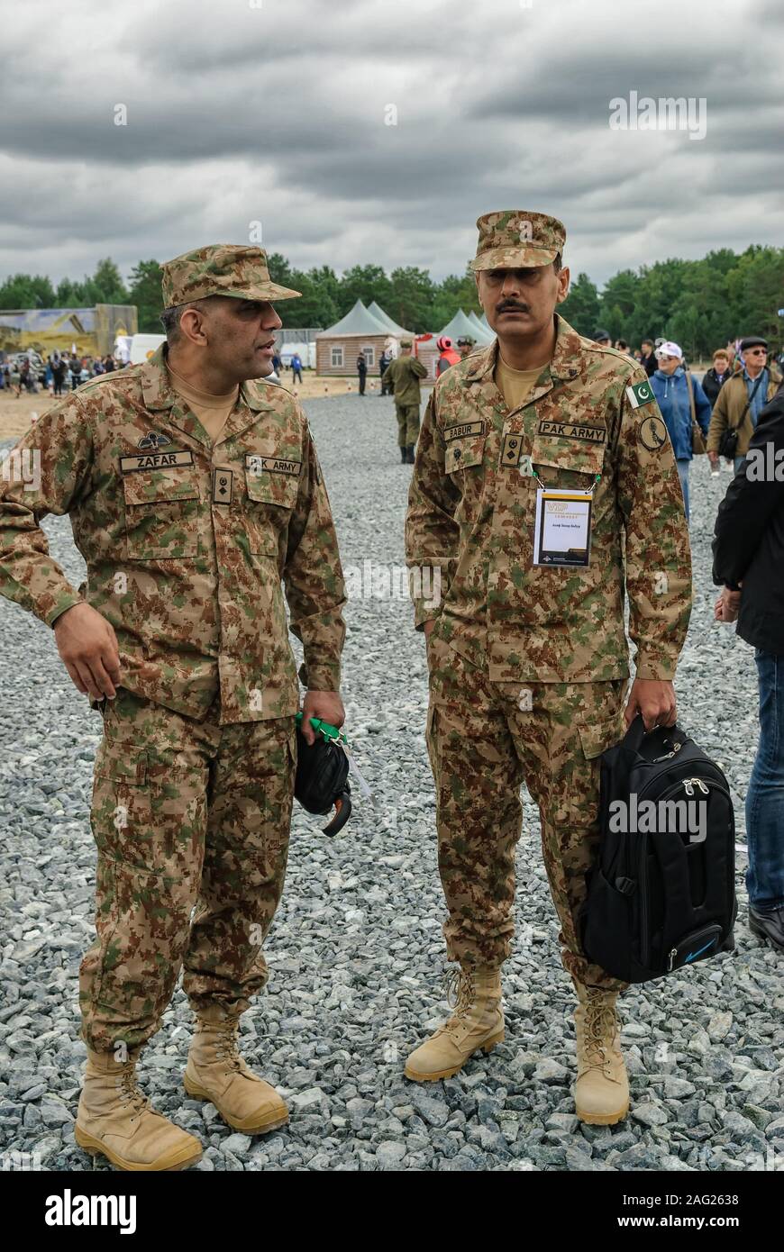 Stage of the international ARMY-2017 army games Stock Photo - Alamy
