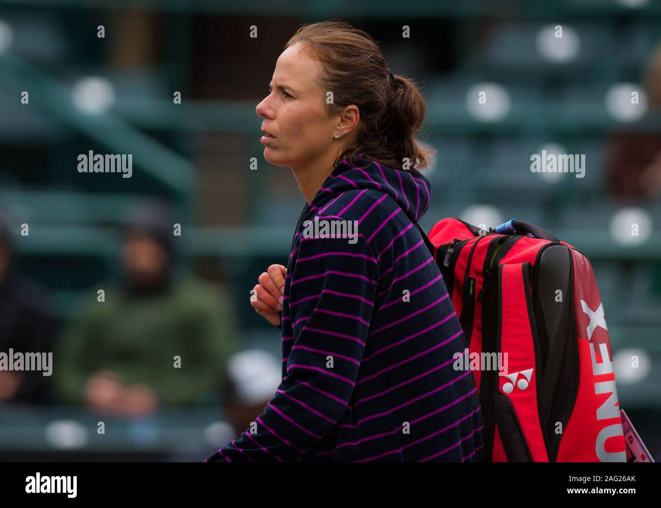 Varvara Lepchenko of the United States after her first-round match at ...
