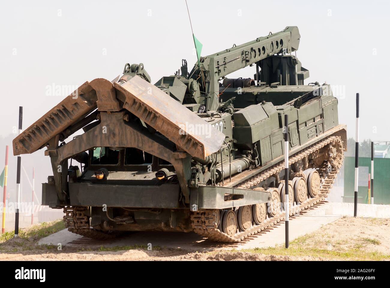 Motion of BAT track layer on Army Games-19 Stock Photo - Alamy