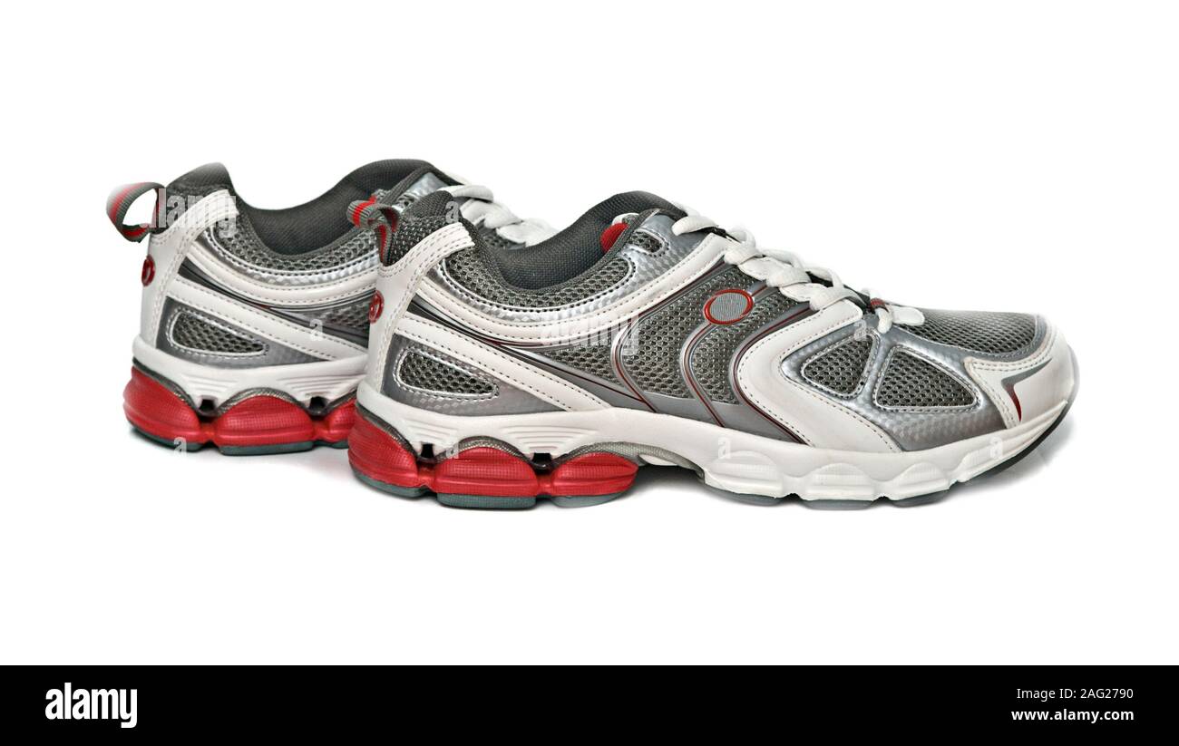 Sneakers isolated on white background Stock Photo - Alamy