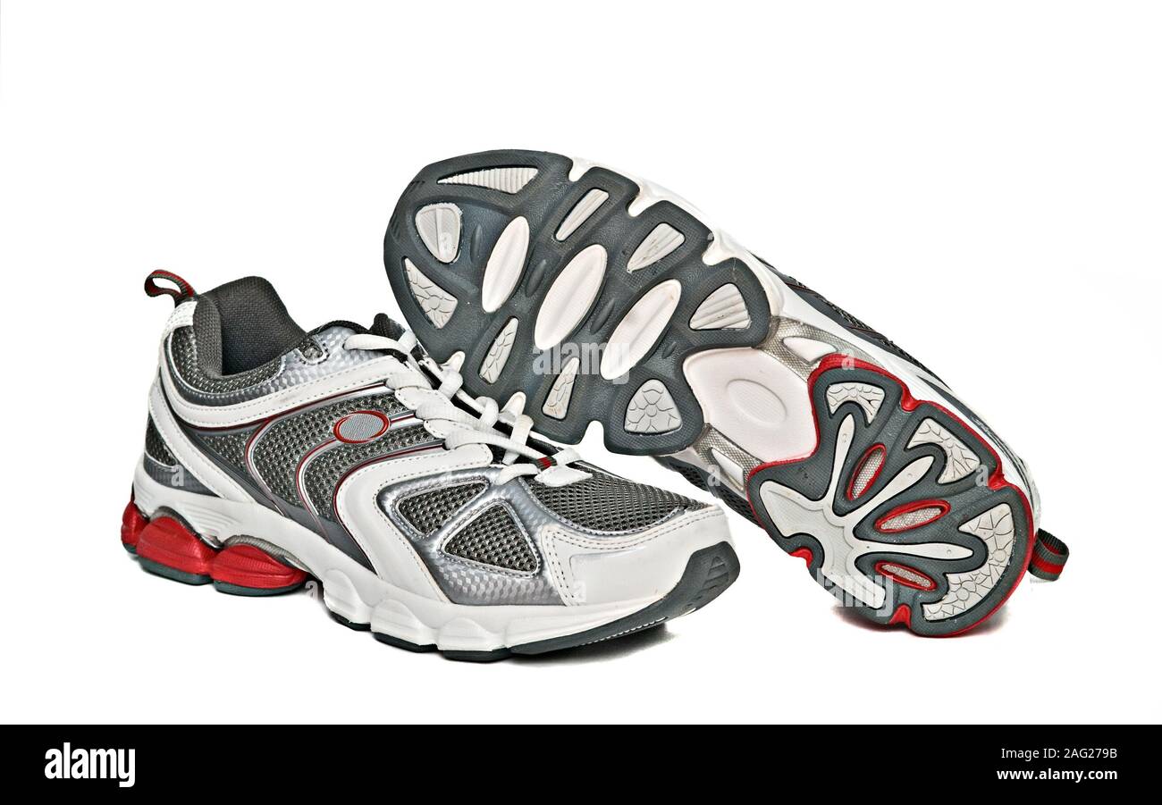 Sneakers isolated on white background Stock Photo - Alamy