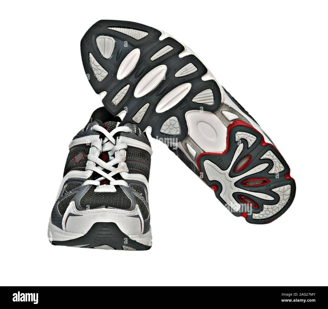 Sneakers isolated on white background Stock Photo - Alamy
