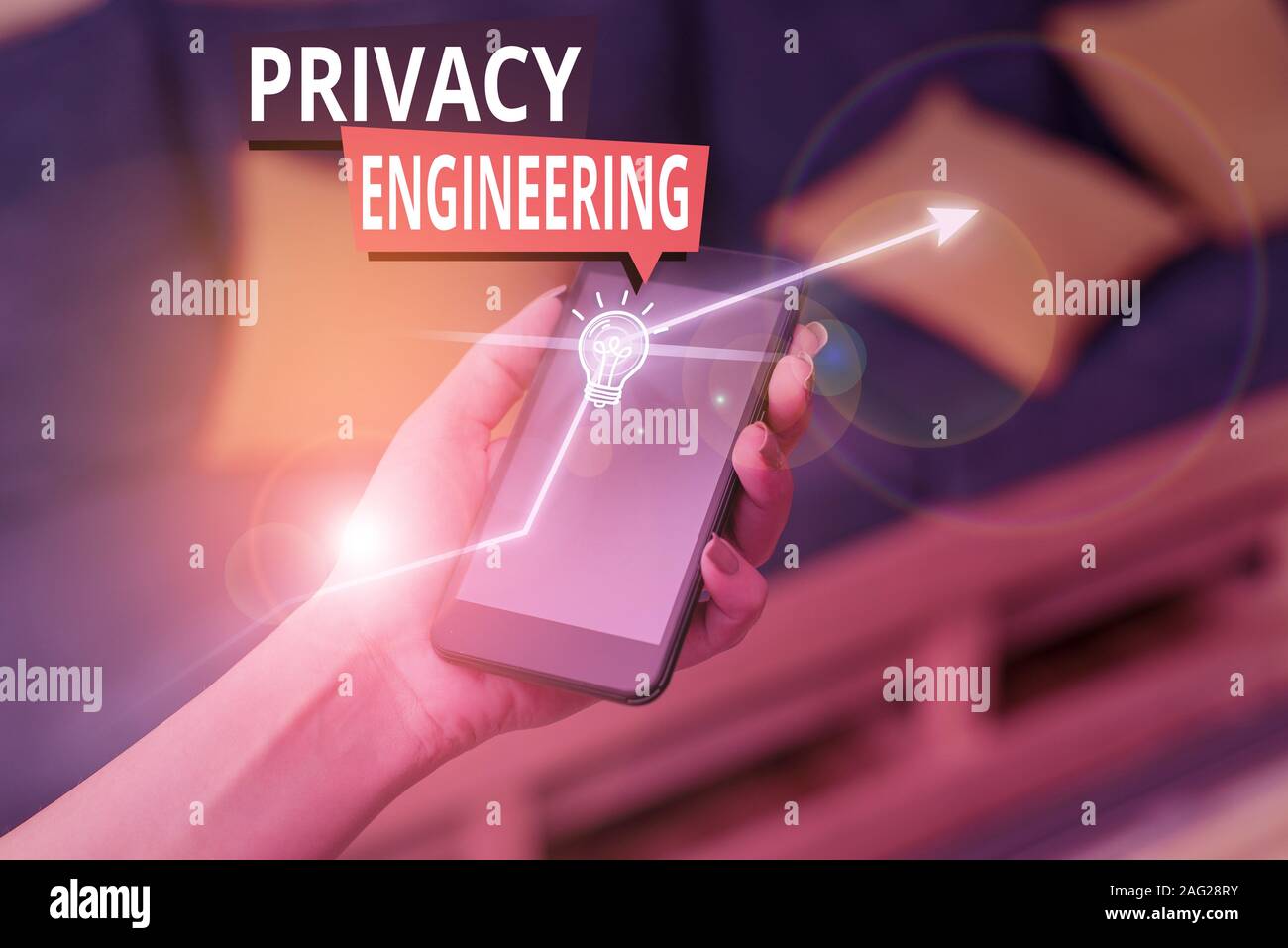Handwriting text Privacy Engineering. Conceptual photo engineered ...