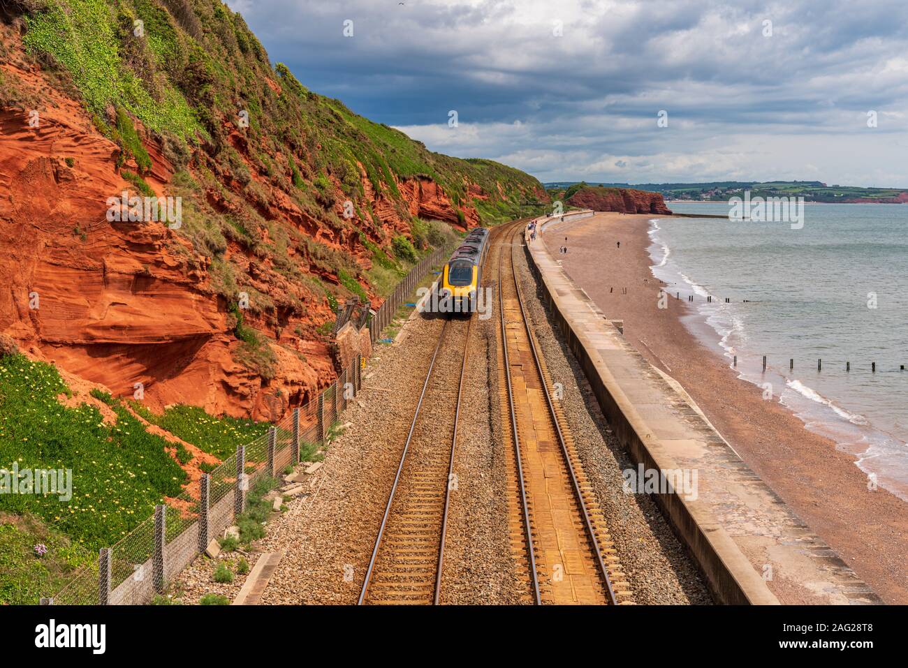 Red rock beach dawlish devon hi-res stock photography and images - Alamy