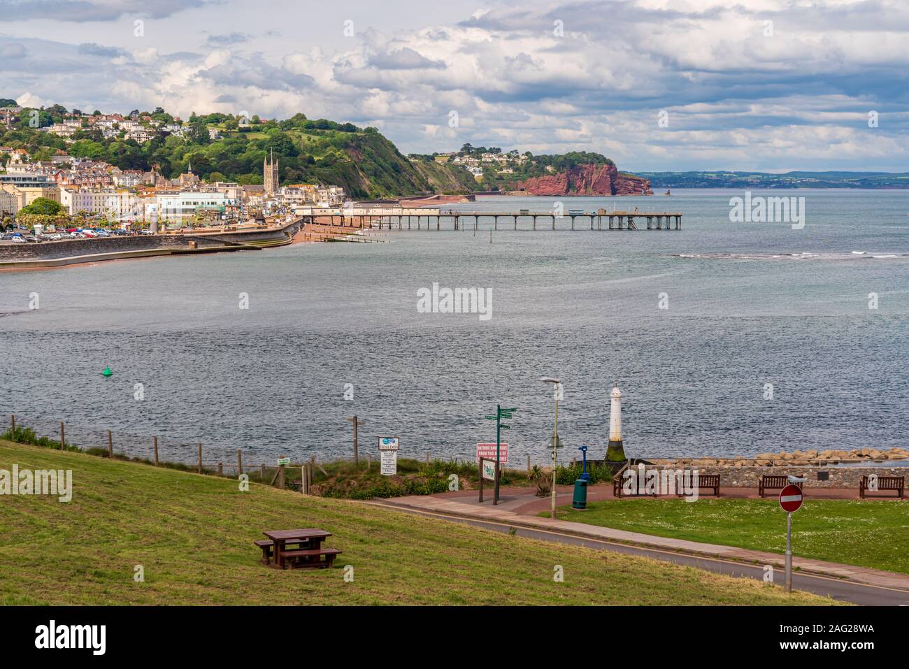 Shaldon lighthouse devon hi-res stock photography and images - Alamy