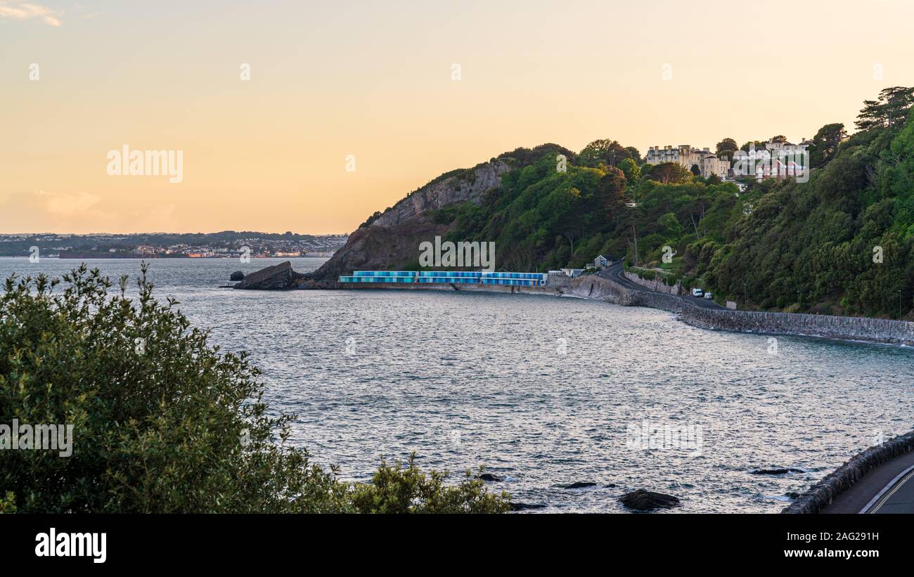 Torquay, Torbay, England, UK - June 05, 2019: View from Kilmorie Car ...