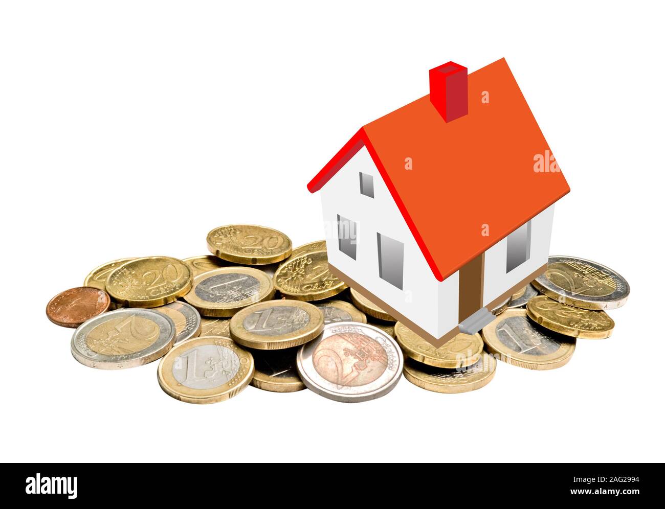 House and money Stock Photo - Alamy