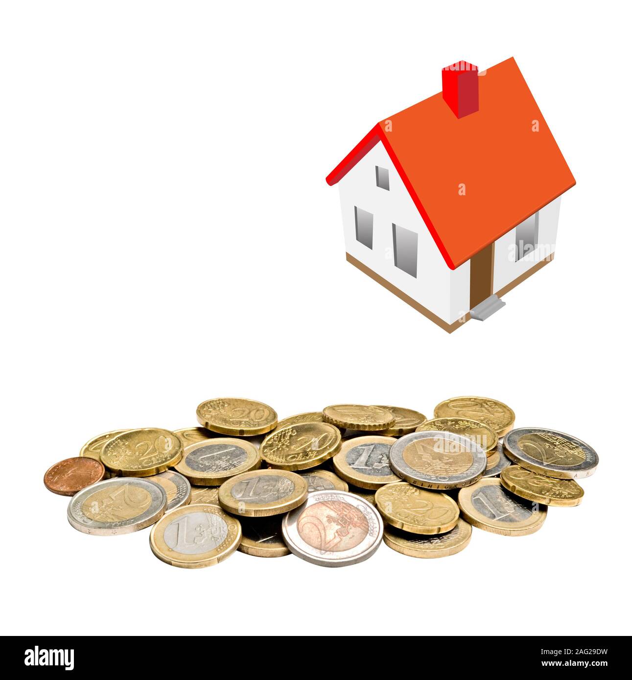House and money Stock Photo - Alamy