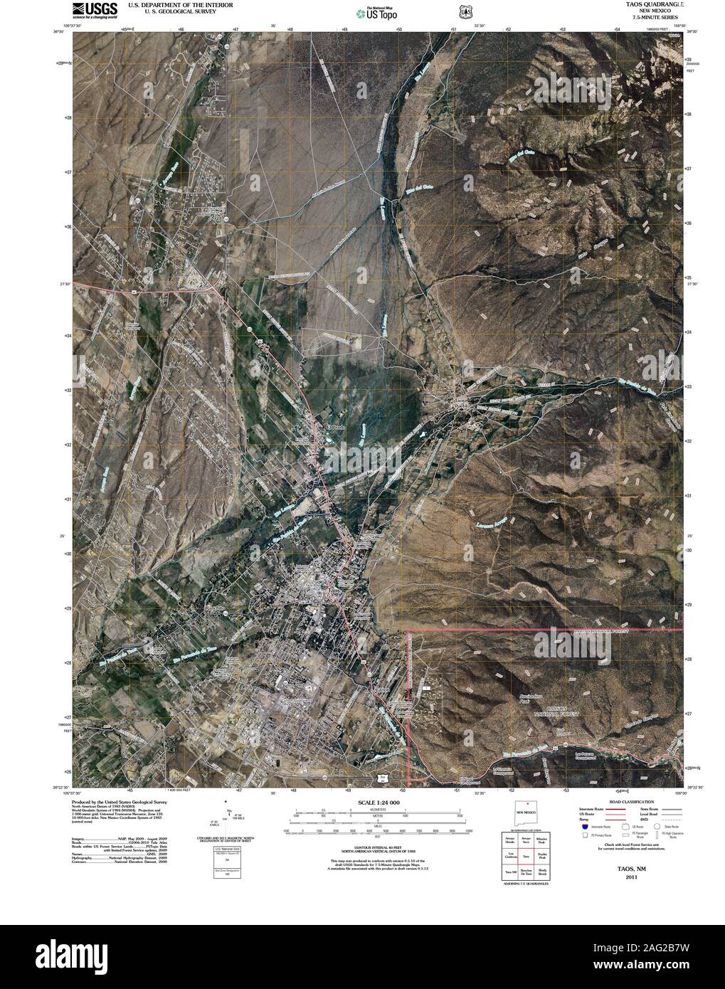 Taos county new mexico map