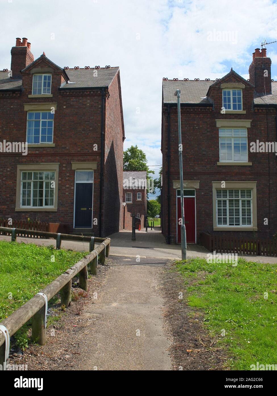 Terraced housing at New Bolsover Model Village (known locally as 'The ...