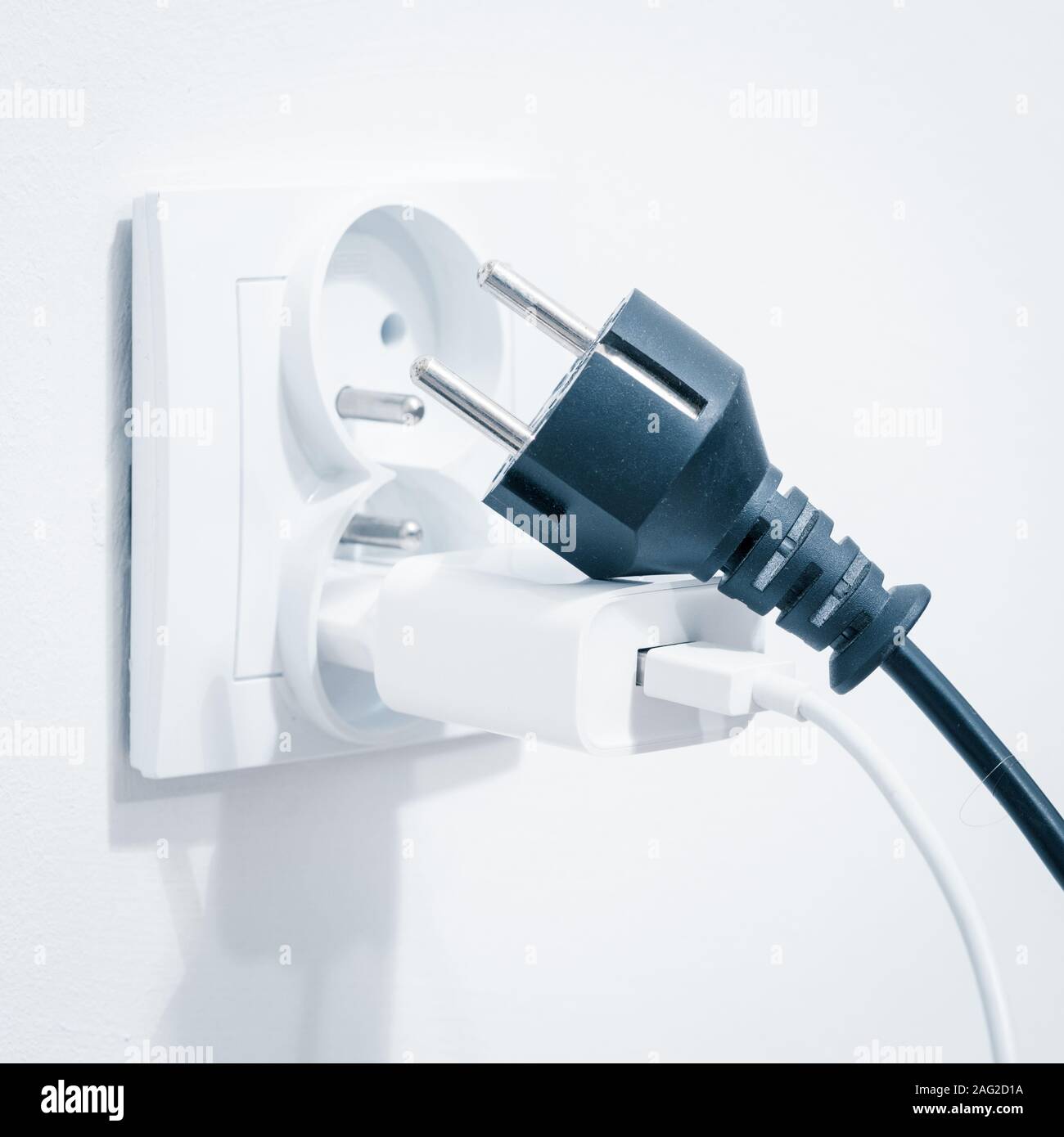 electric plug and socket, Power supply Stock Photo - Alamy